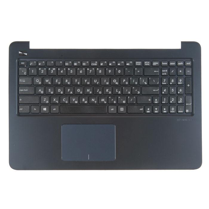 Клавиатура для ноутбука Asus E502MA-2B с топкейсом, черный с тачпадом
