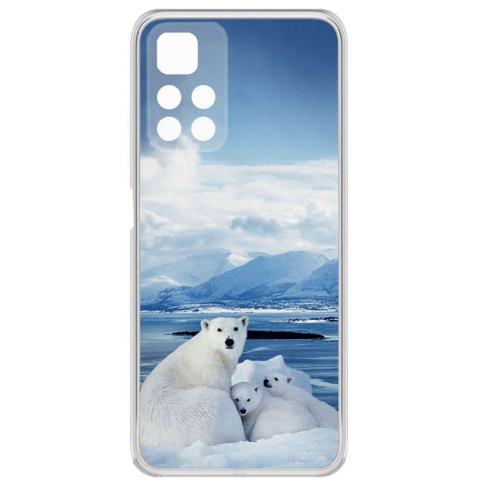 Чехол-накладка Krutoff Clear Case Полярные медведи для Xiaomi Redmi Note 11 Pro+ 5G