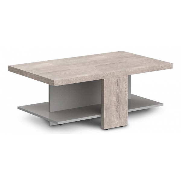 Журнальный стол SKYLAND 40х100х60 см, коричневый/серый