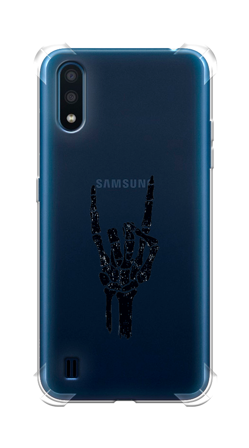 Чехол Awog на Samsung Galaxy M01 / Самсунг M01 "Rock for a skeleton"