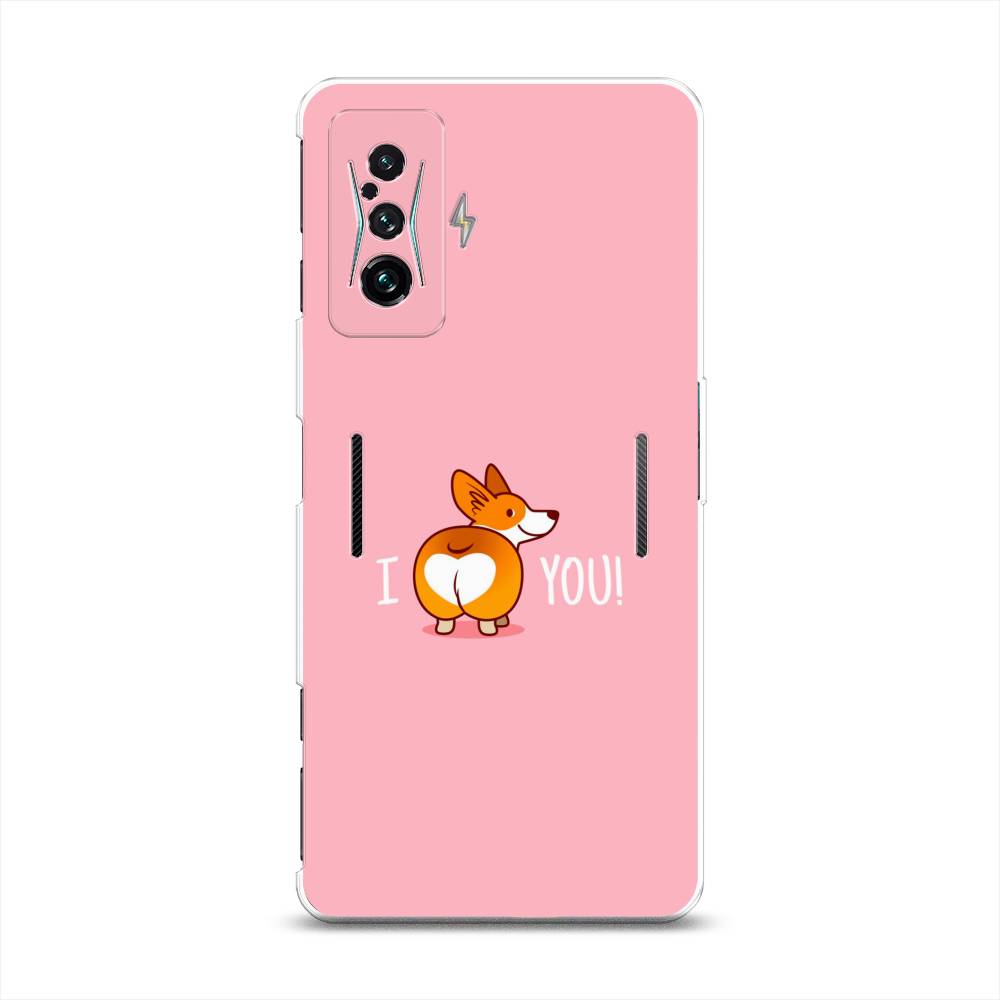 Чехол на Xiaomi Redmi K50 GE "Корги I love you"