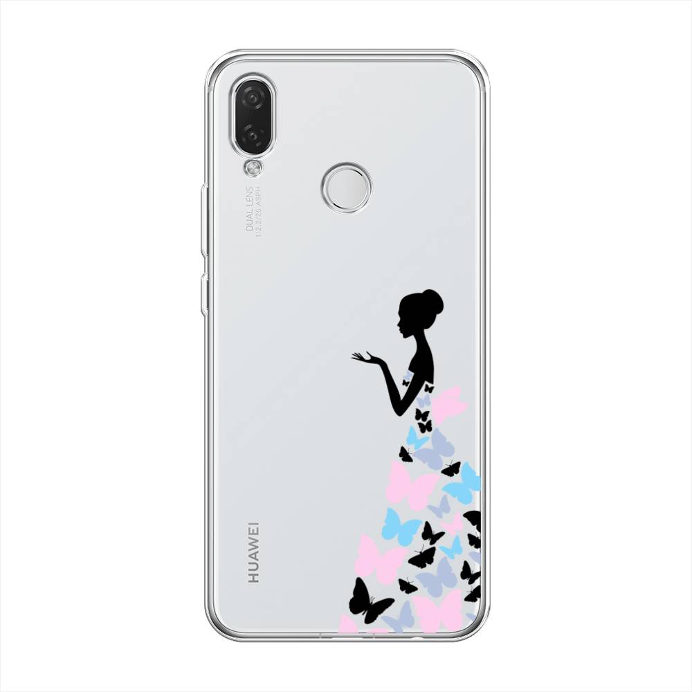 Чехол Awog  на Huawei Nova 3i "Платье из бабочек"