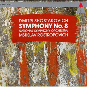 Shostakovich: Symphony No. 8. Mstislav Rostropovich and National Symphony Orchestra (1 CD)