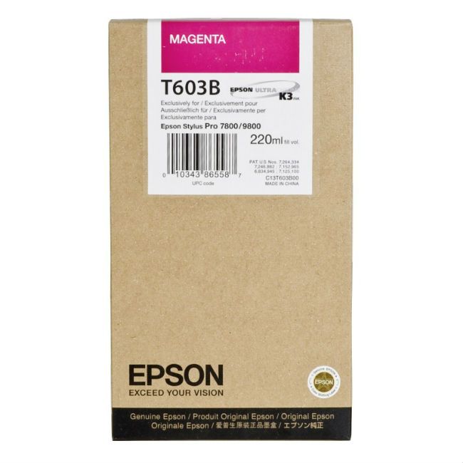 Картридж для струйного принтера Epson C13T603B00, пурпурный, оригинал
