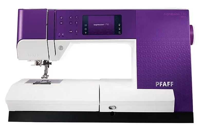 Швейная машина Pfaff Expression 710 белый, фиолетовый