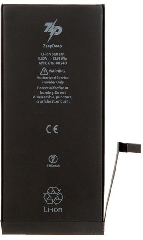 Аккумулятор ZeepDeep для APPLE iPhone 7 Plus + 17% увеличенной емкости 3400mAh 831280