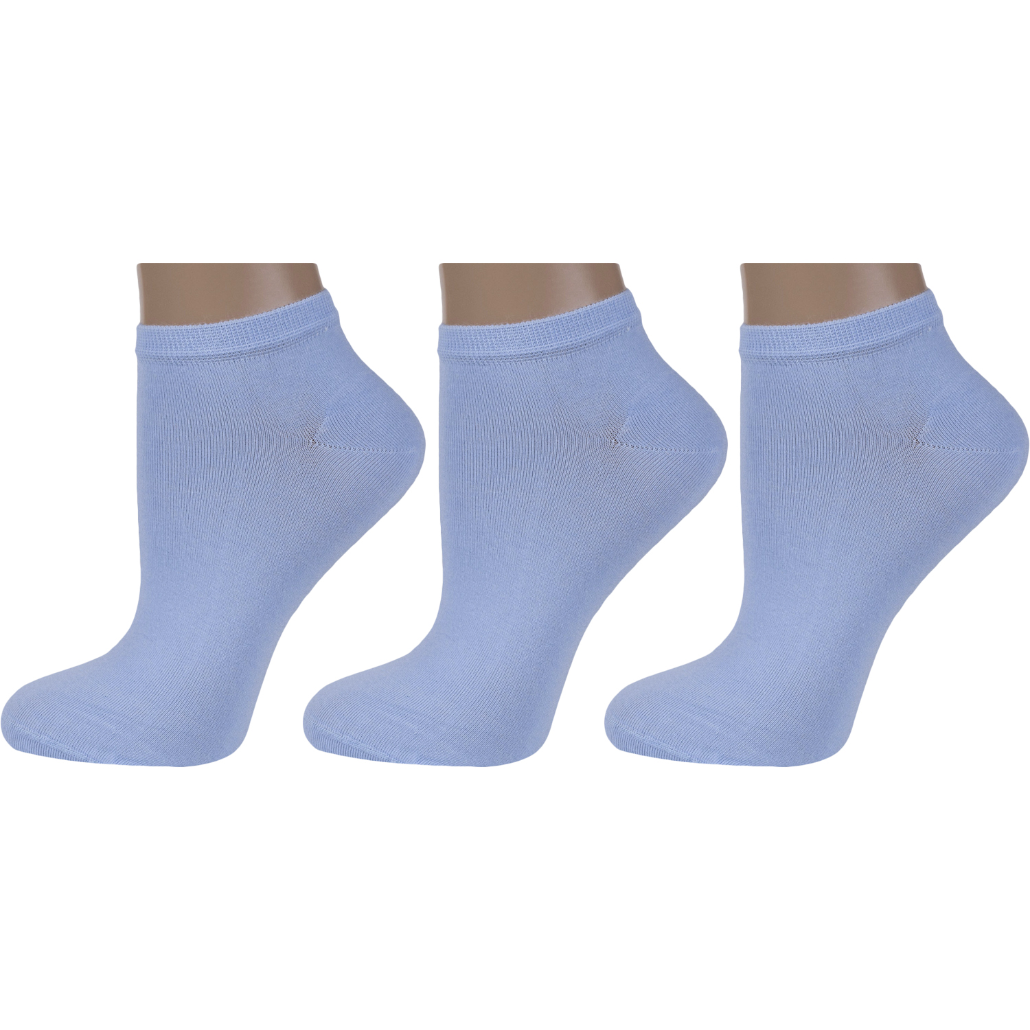 Комплект носков женских Rusocks 3-Ж-238 голубых 23-25