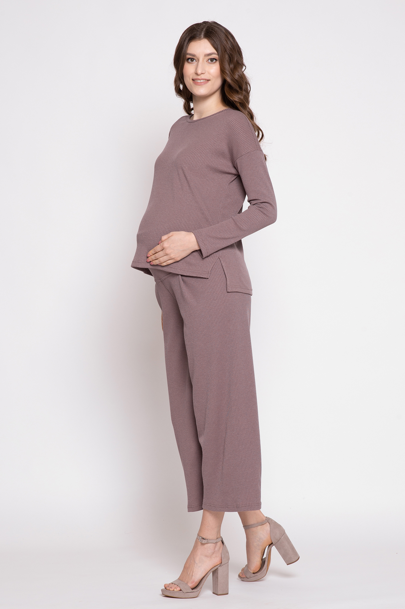 Костюм для беременных женский Magica bellezza 0184а коричневый 48 RU