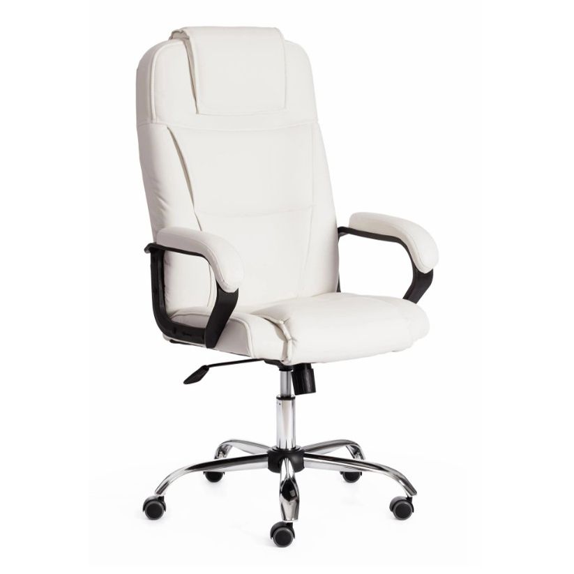 Кресло офисное TC Bergamo белое 67 х 47 х 140 см
