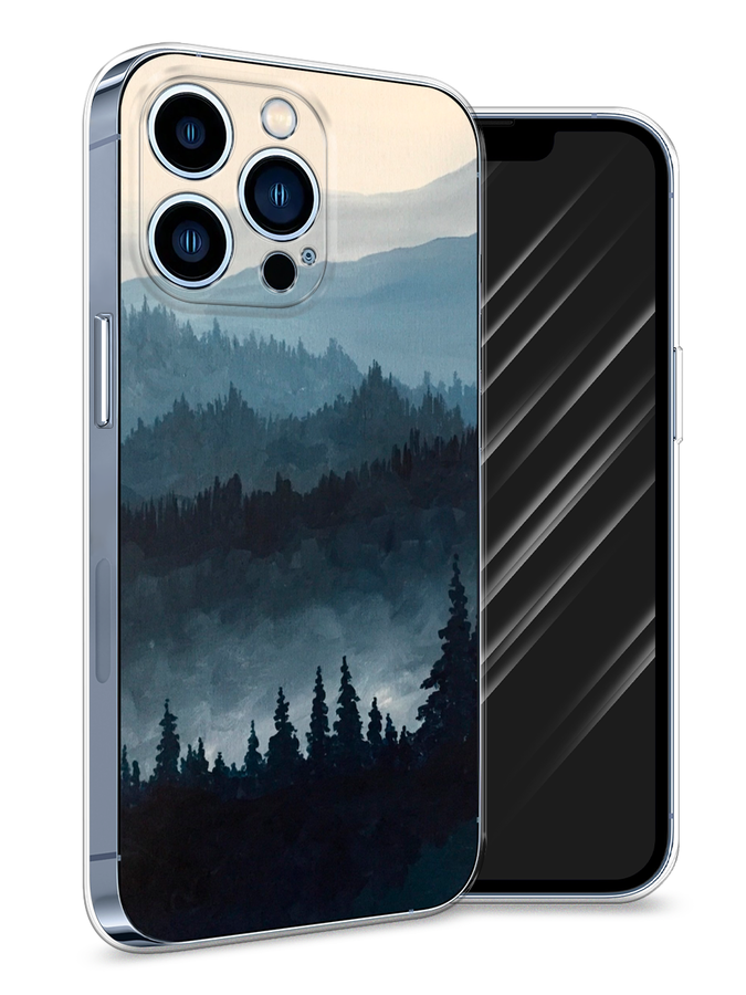 Чехол Awog на Apple iPhone 13 Pro / Айфон 13 Pro "Туманные горы"