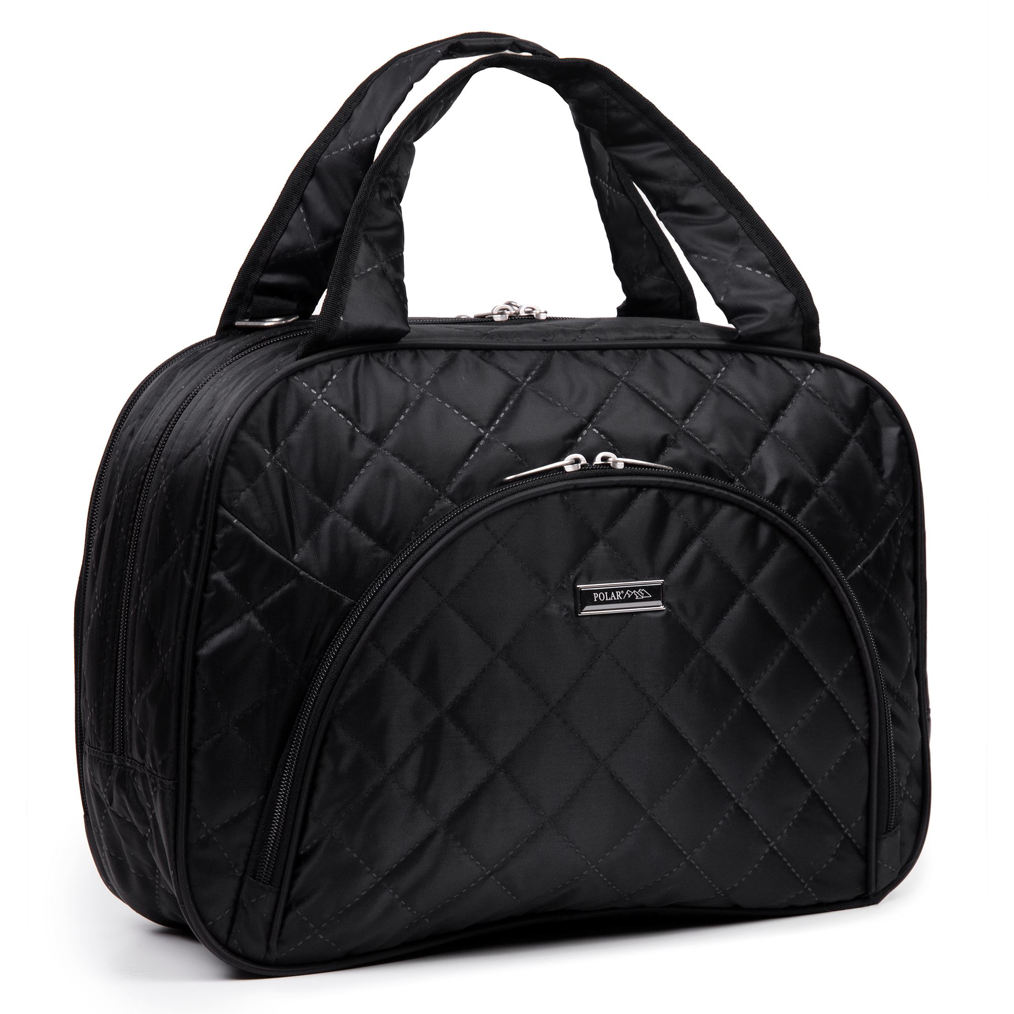 Дорожная сумка женская Polar 7038.1 черная 42 х 31 х 14 см