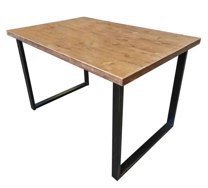 Столешница для стола Solarius Loft из массива сосны, 90х60х4 см, лакированный темный дуб