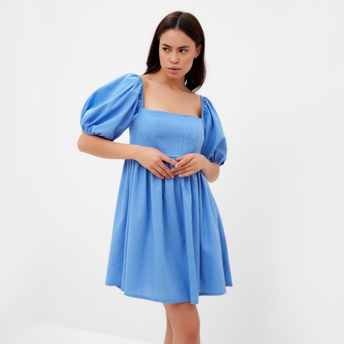 Платье женское MIST 9704406 голубое 42 RU