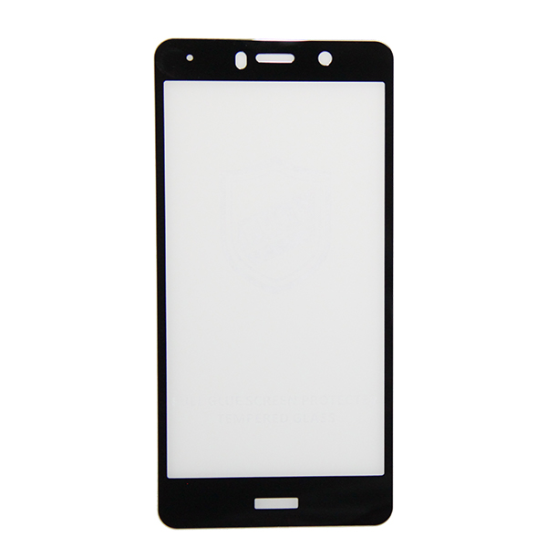 Защитное стекло для Huawei Honor 6X (BLN-L21) (2,5D/полная наклейка) <черный>