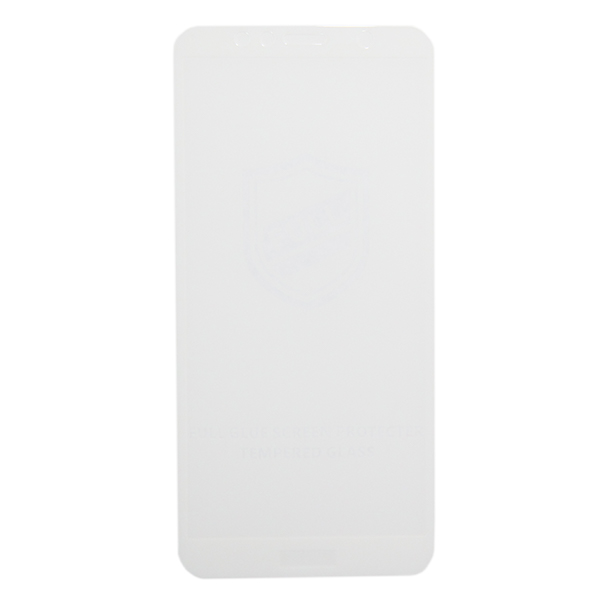 Защитное стекло для Huawei Y6 2018, Y6 Prime 2018 (2,5D/полная наклейка) <белый>