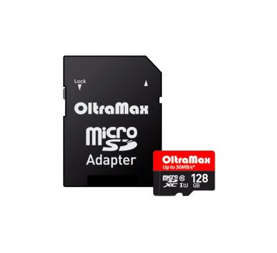 Карта памяти Oltramax Premium microSDXC Class 10 UHS-1 U3 128Gb