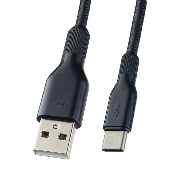 Кабель Perfeo USB2.0 A вилка - USB Type-C вилка, силикон, черный, длина 1 м. (U4907)