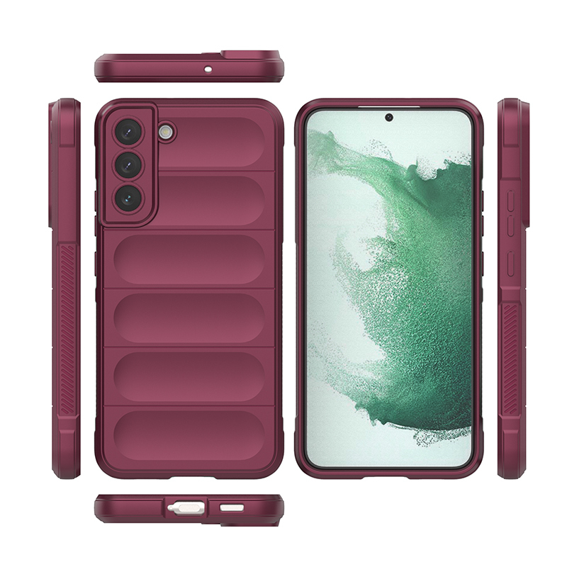 Чехол Flexible Case для Samsung Galaxy S22 (бордовый)