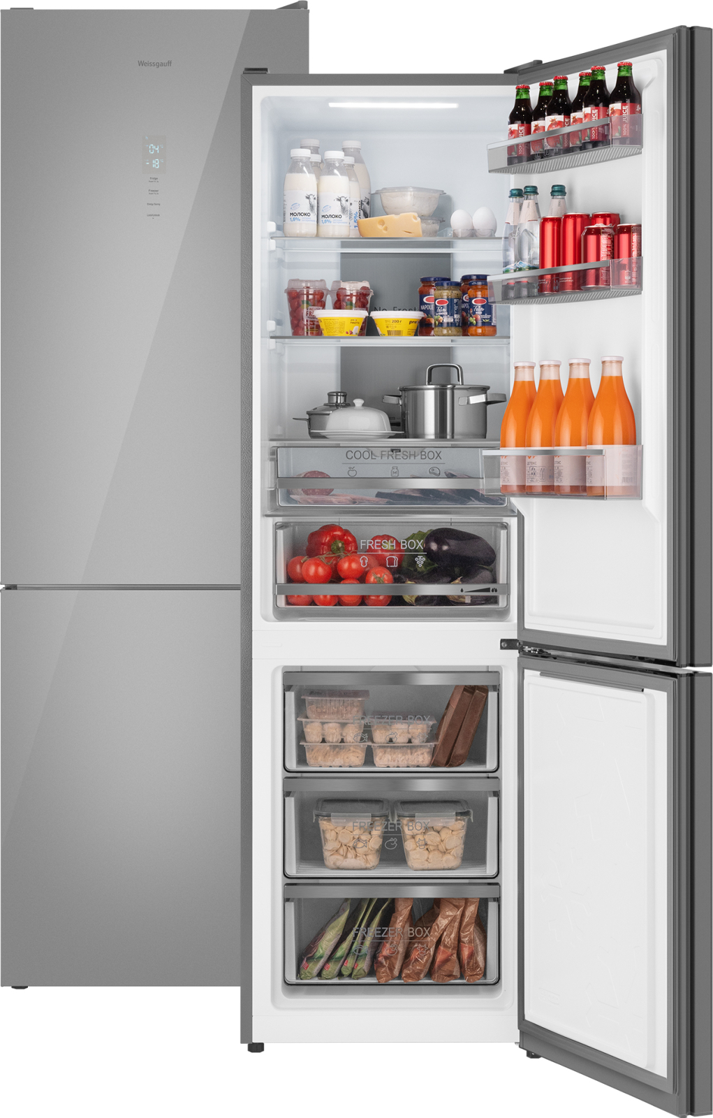 Холодильник Weissgauff WRK 195 D серый