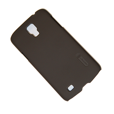 Чехол для Samsung i9295 задняя крышка пластик ребристый Nillkin <коричневый>
