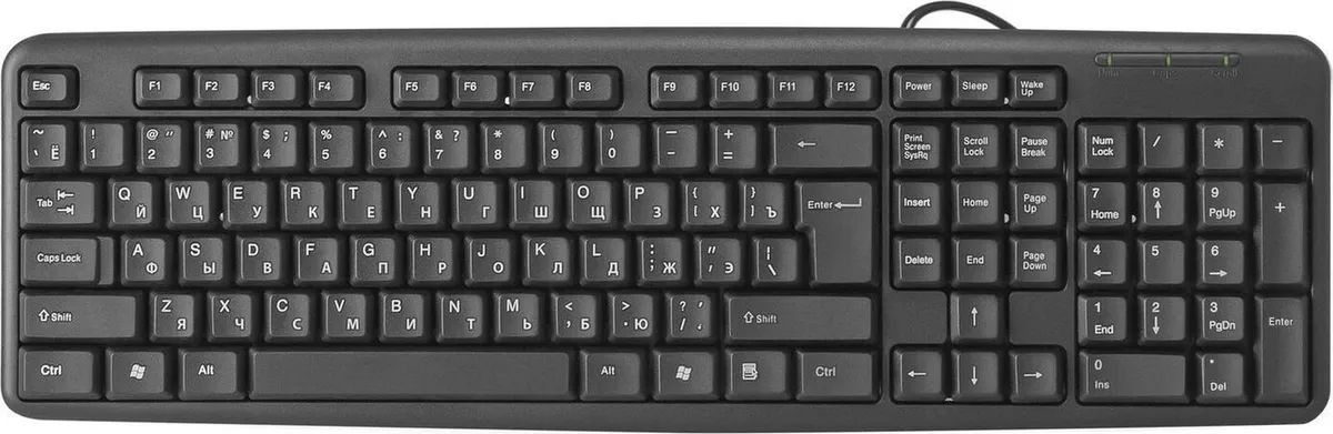 Проводная клавиатура Defender Element HB-520 Black