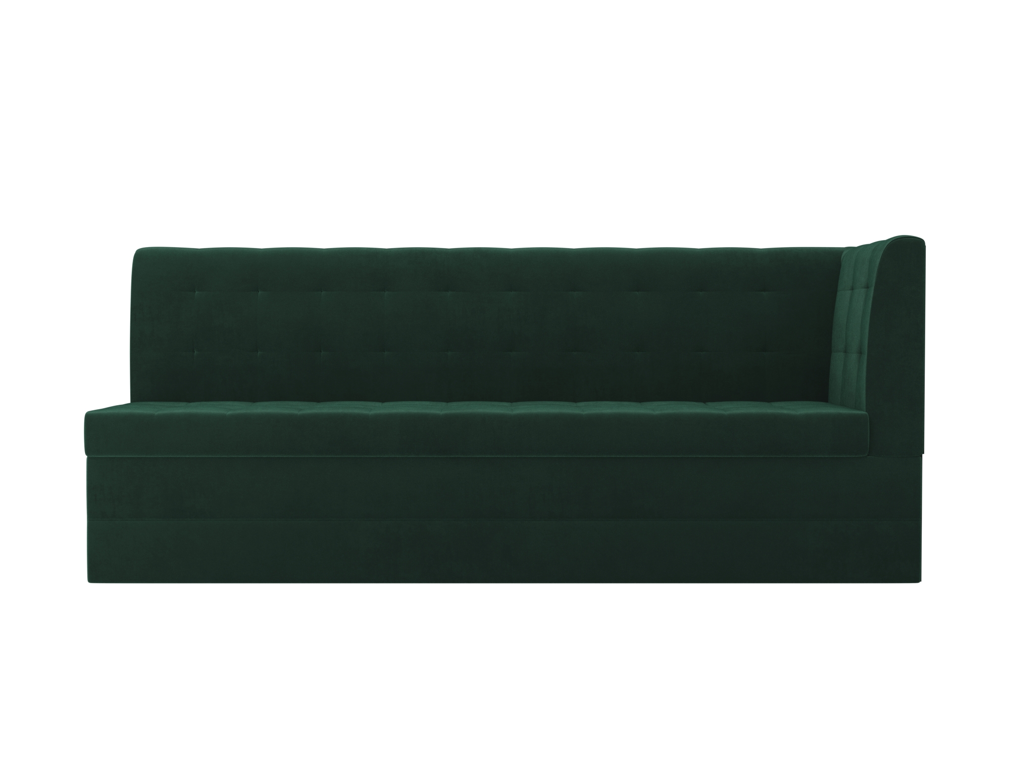Кухонный угловой диван 4Home Бриз, 181x62x85см, дельфин, зеленый, велюр