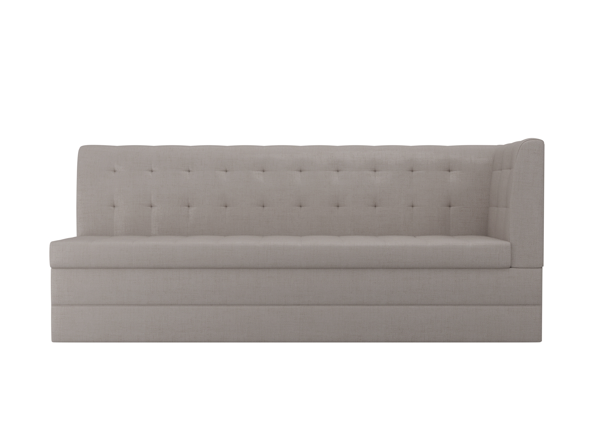 Кухонный угловой диван 4Home Бриз, 181x62x85см, дельфин, бежевый, рогожка
