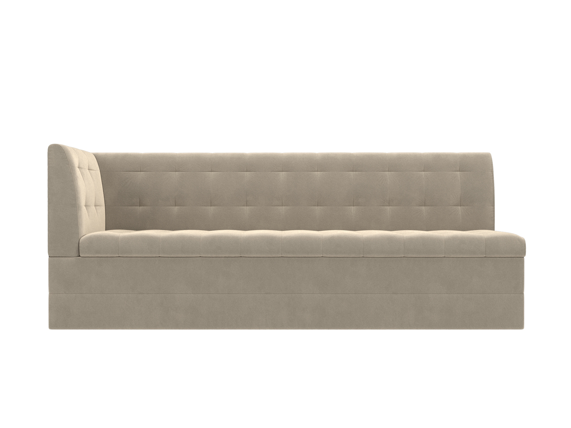 Кухонный угловой диван 4Home Бриз, 181x62x85см, дельфин, бежевый, микровельвет