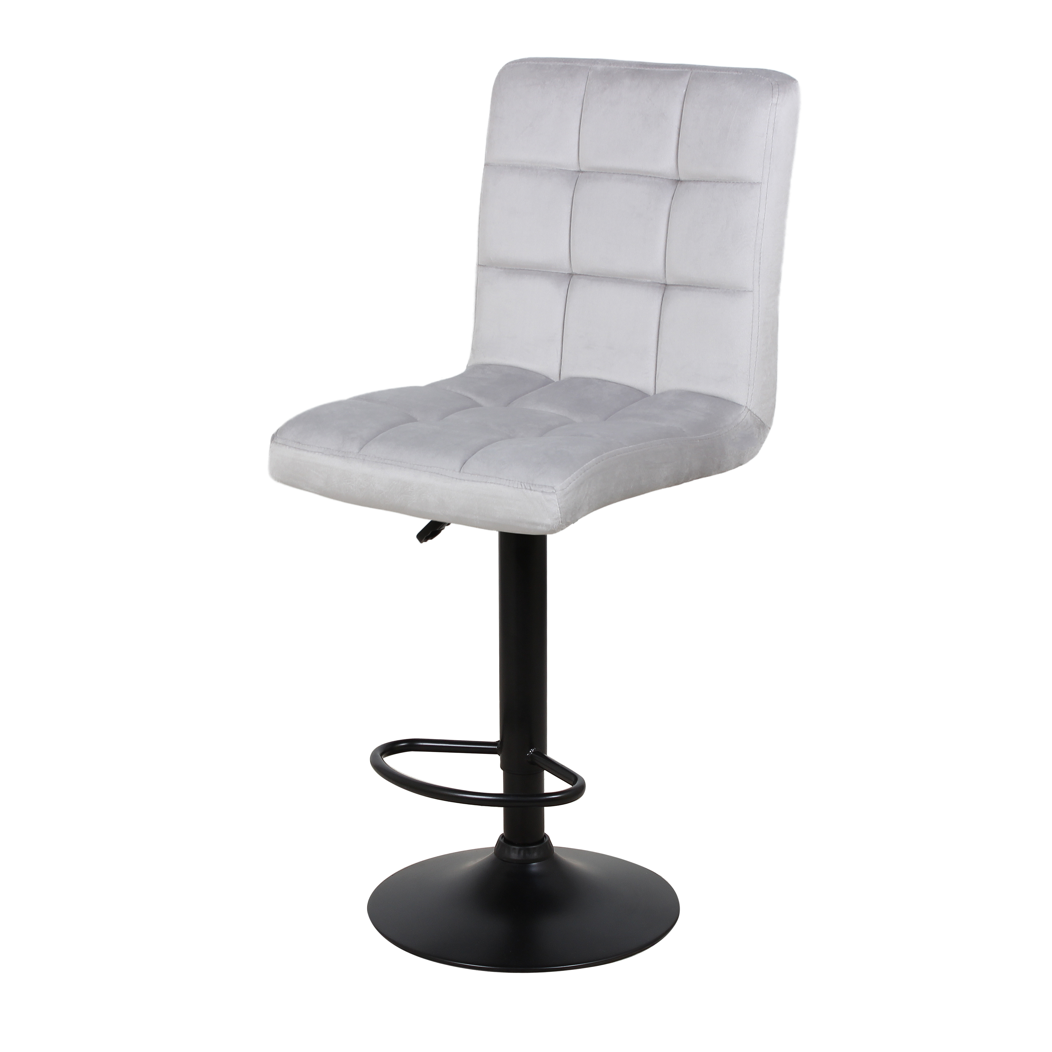 Барный стул ЭкоЛайн светло-серый 43x52x121
