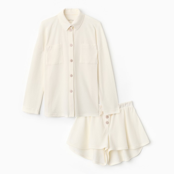 Костюм женский KAFTAN Basic line белый 48 RU