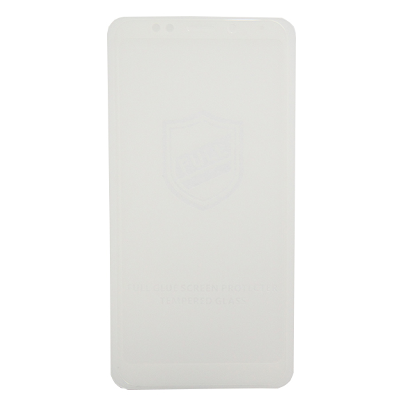 Защитное стекло для Xiaomi Redmi 5 Plus (3D/полная наклейка) <белый>