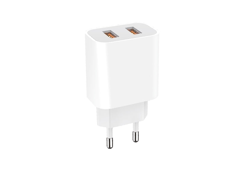 Сетевое зарядное устройство GoPower GP2U 2xUSB, белый