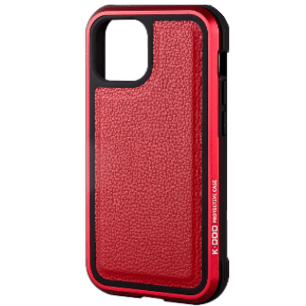 Чехол для iPhone 12/12 Pro Mars Leather, красный