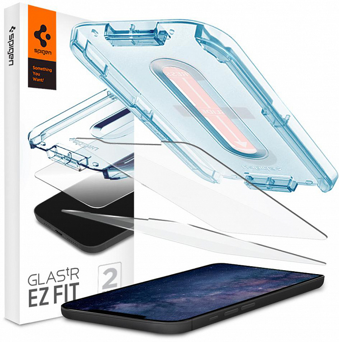 Защитное стекло Spigen Glas.tR EZ Fit 2 Pack (AGL01811) для iPhone 12 mini (Clear)