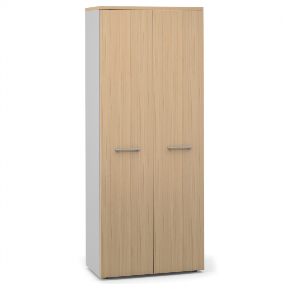 Шкаф двухстворчатый ШАТУРА Unica 80.2x43.2x197.5 серый/светлое дерево