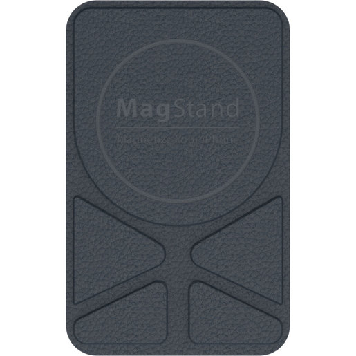 Магнитное крепление-подставка SwitchEasy MagStand Leather Stand для Apple MagSafe Blue