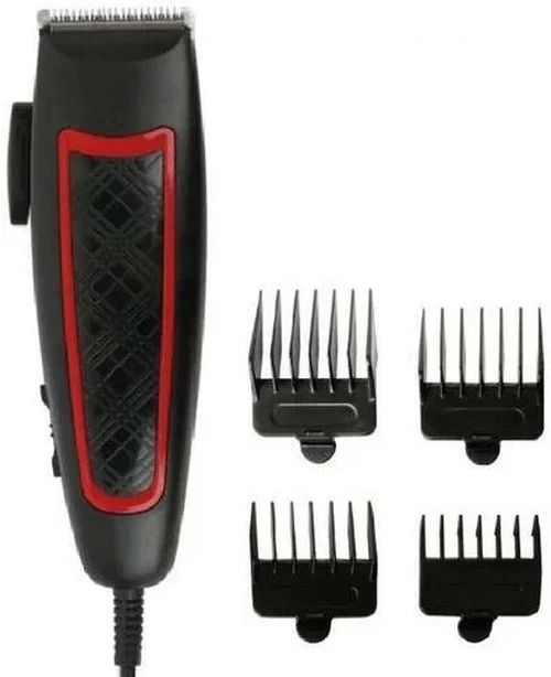 Машинка для стрижки волос Ergolux ELX-HC04-C43 черный, красный