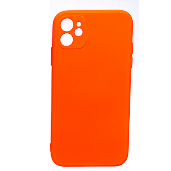 Чехол для iPhone 12 Mini Silicone, оранжевый