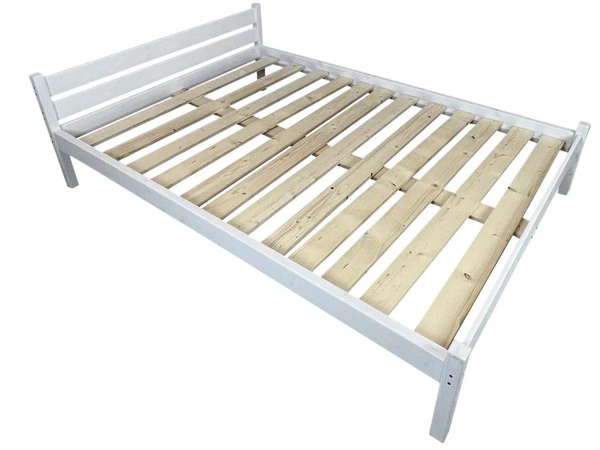 Кровать двуспальная Solarius, Классика 190х160, цвет белый