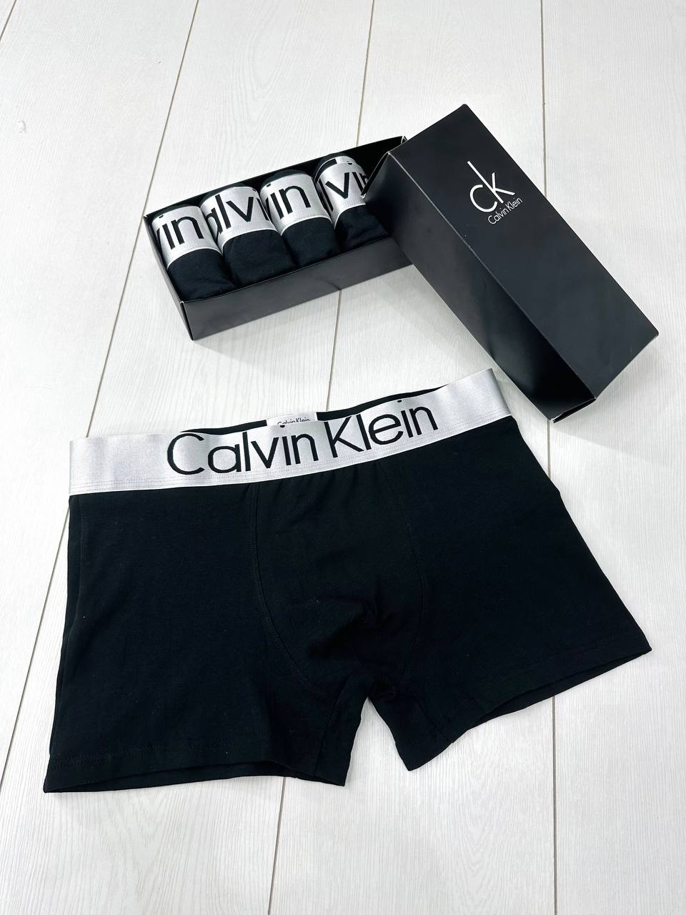 Комплект трусов мужских Calvin Klein WC1026 черных 46-48 RU 5 шт. реплика