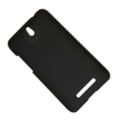Чехол для HTC Desire 501 задняя крышка пластик ребристый Nillkin <черный>