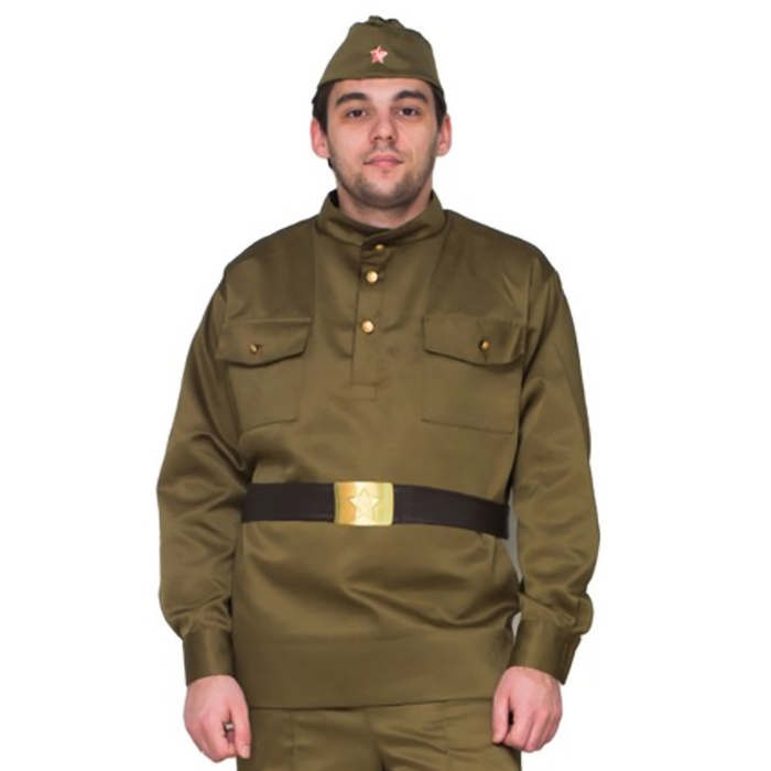 Костюм карнавальный мужской Солдат Бока 4822573 коричневый 54-56 RU