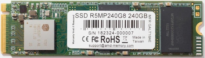 SSD накопитель AMD R5MP240G8 M.2 2280 240 ГБ