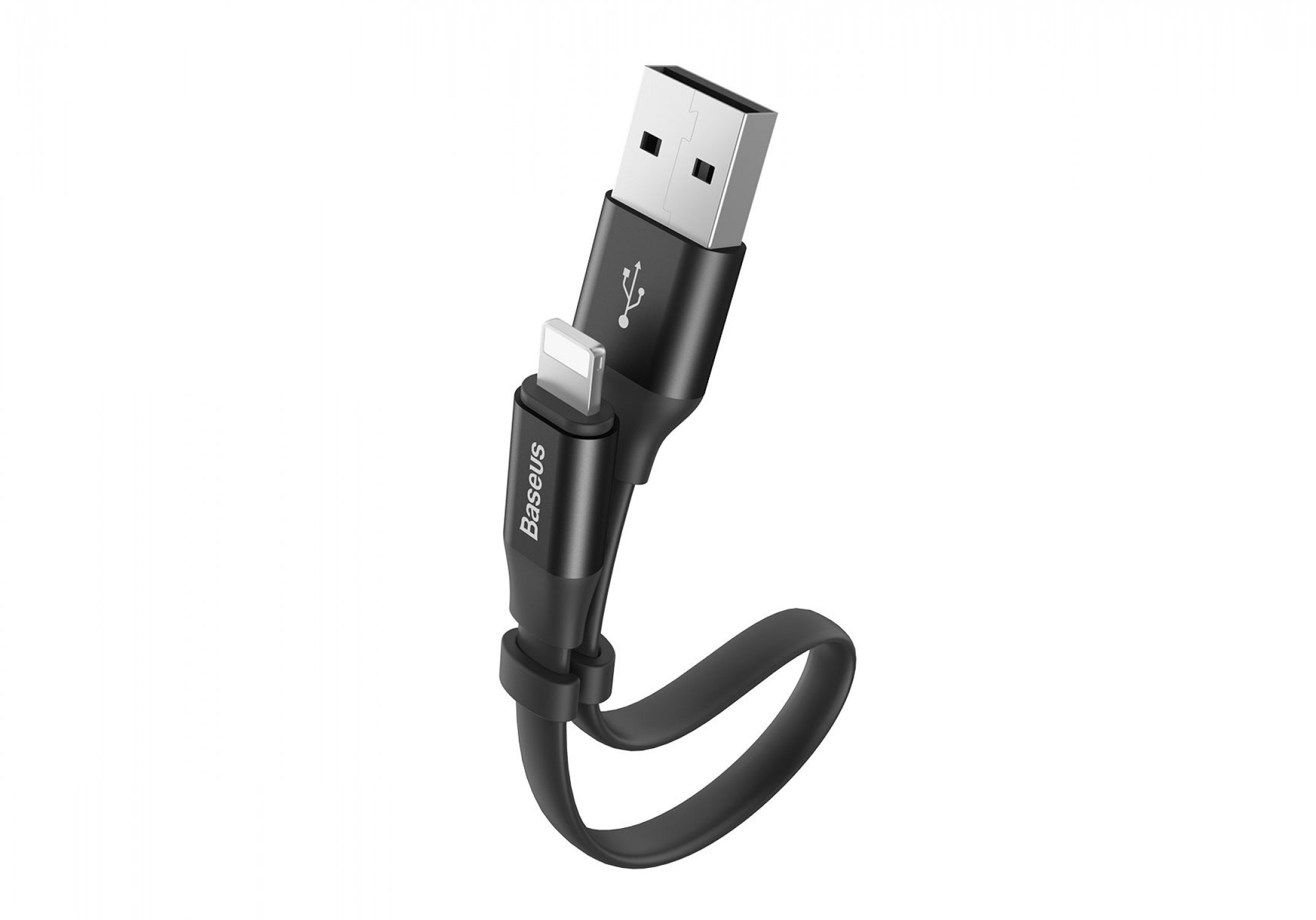 Кабель Baseus USB-iP Nimble Black 0.23m