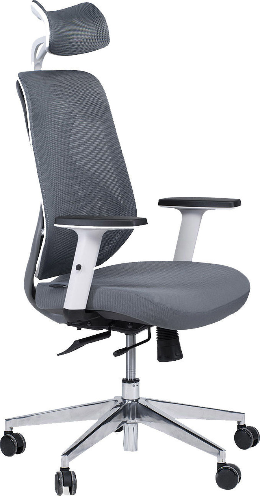 Компьютерное кресло Имидж gray/Сиденье ткань серая / спинка сетка серая