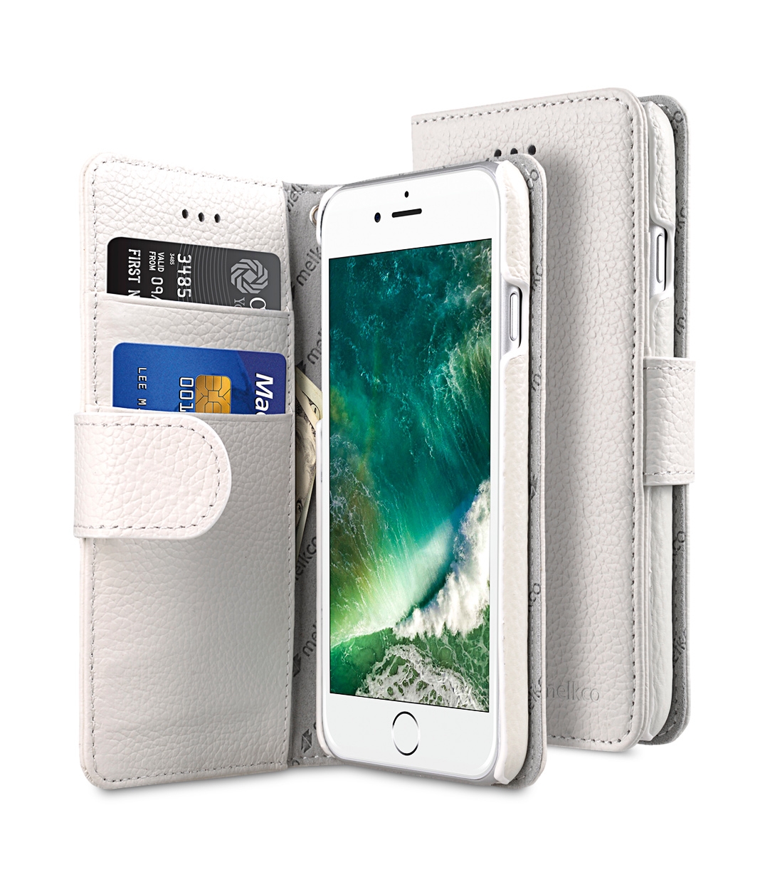 Чехол Melkco для iPhone 7/8 - Wallet Book Type - White