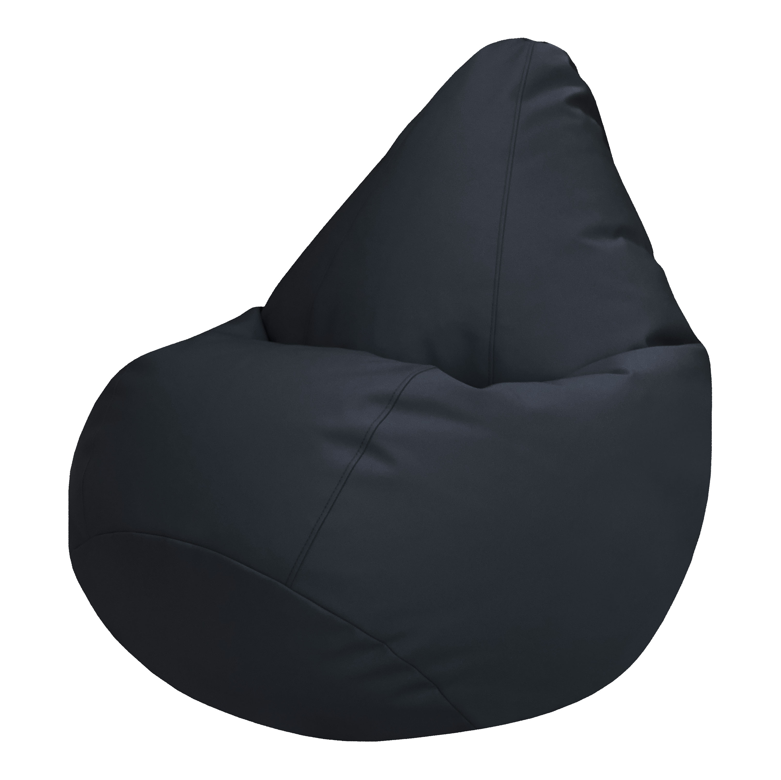Кресло-мешок папа пуф экокожа черный 3xl 150x100