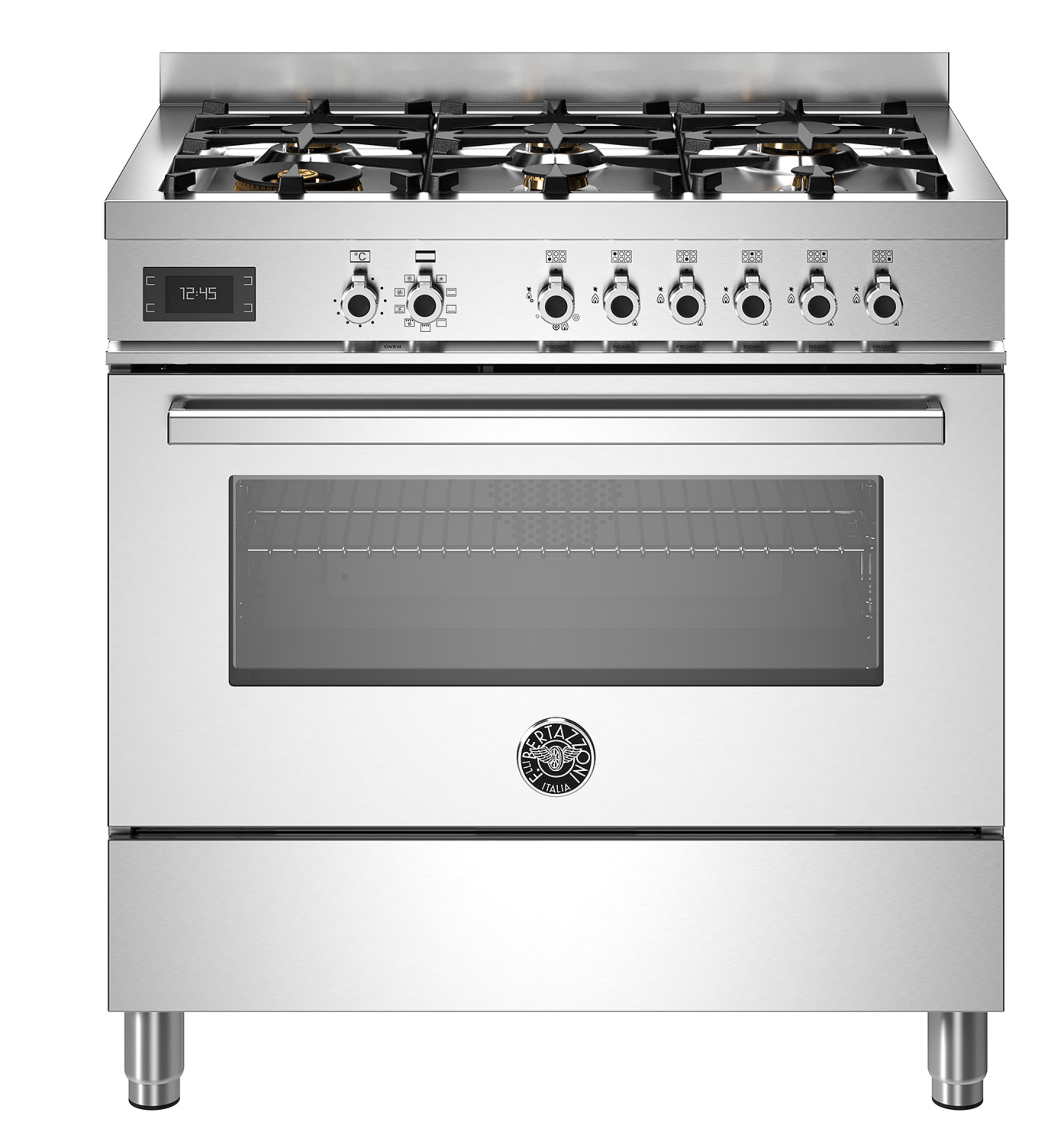 Комбинированный варочный центр Bertazzoni PRO96L1EXT серебристый