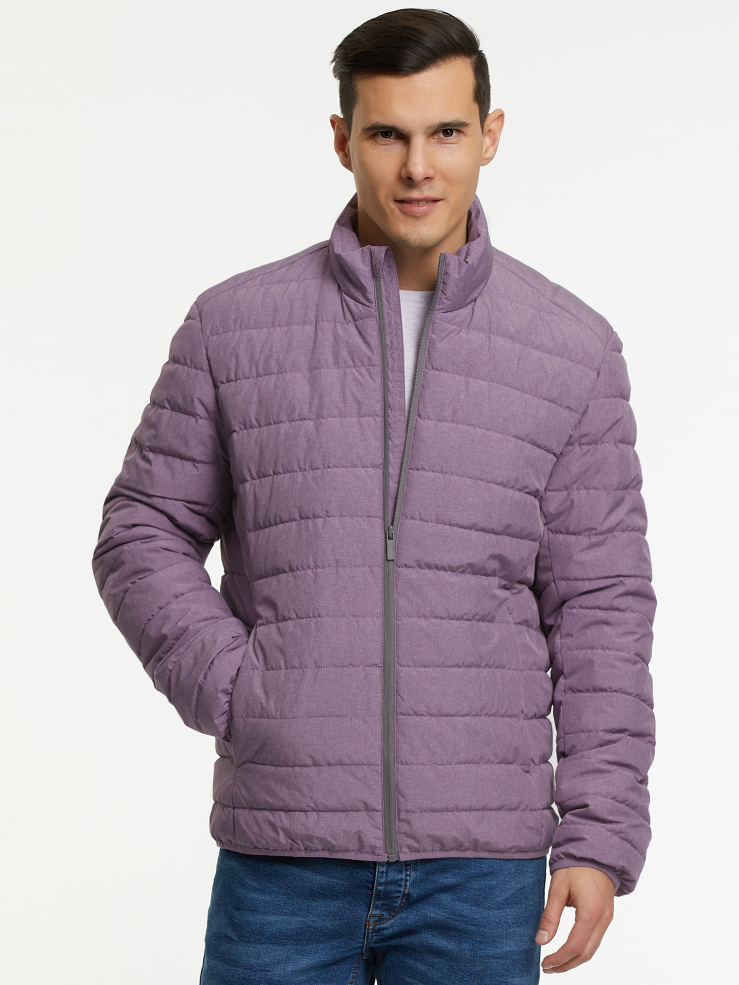Куртка мужская oodji 1B121001M-2 фиолетовая L