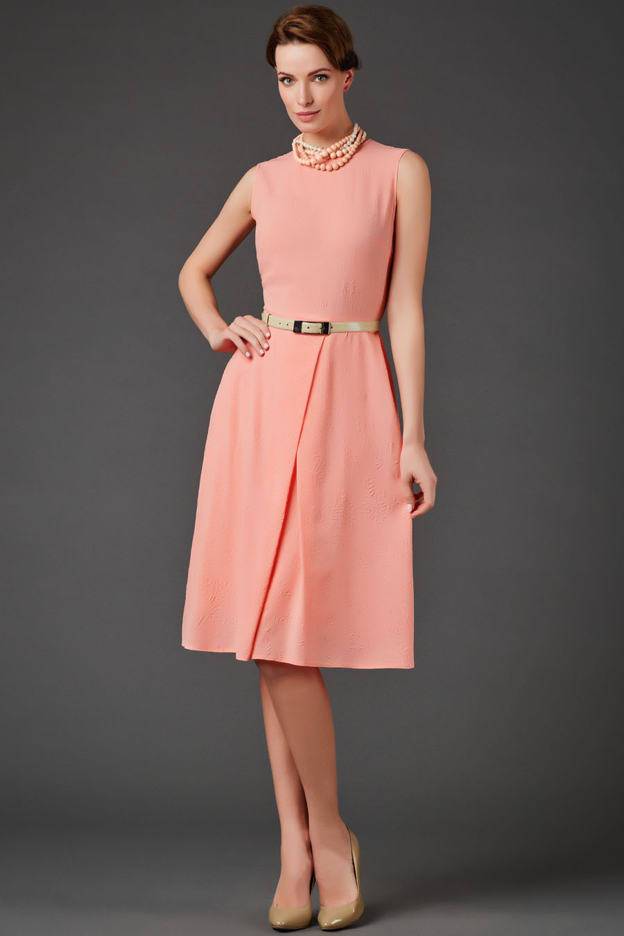 Платье женское Арт-Деко P-754 розовое 48 RU
